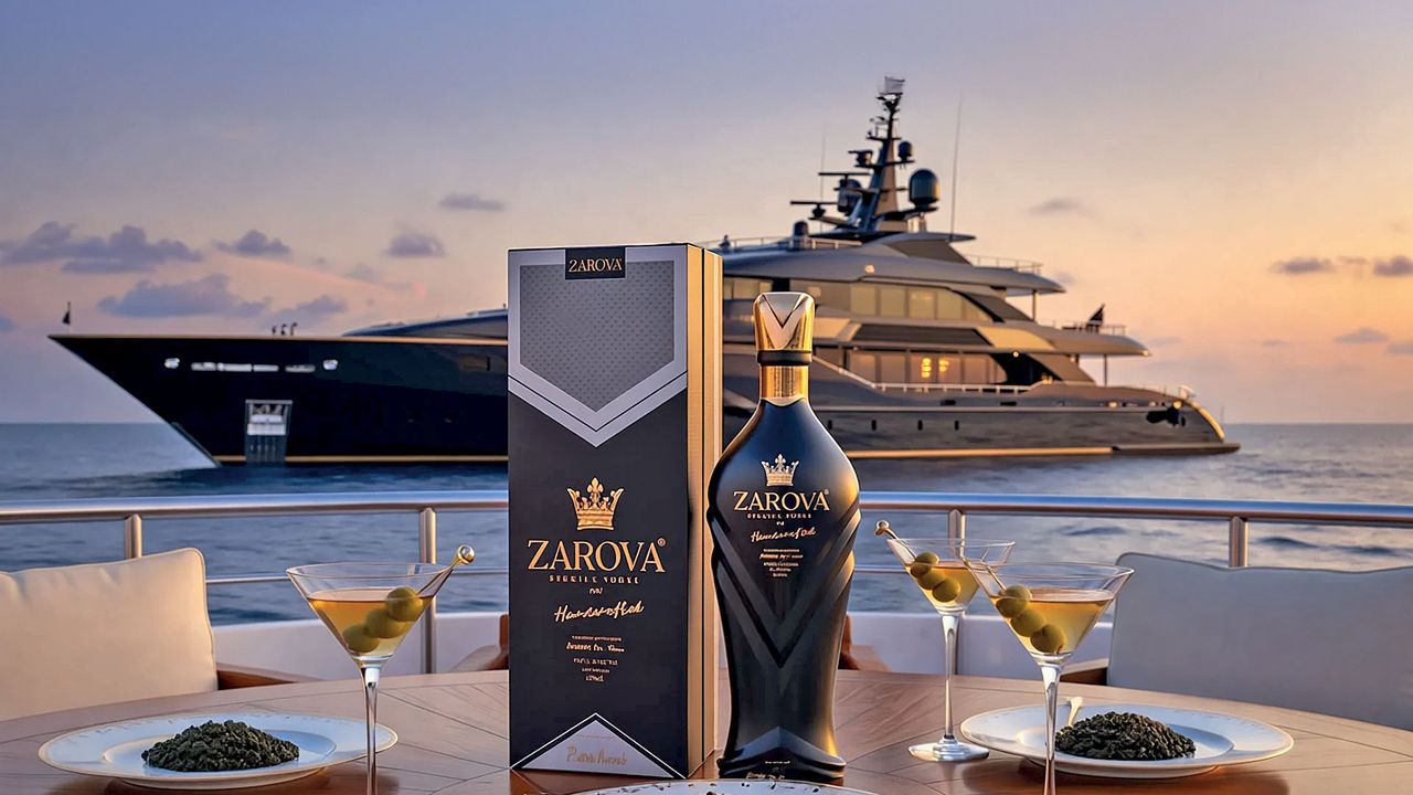 Superyacht Bar Partners with Zarova Vodka